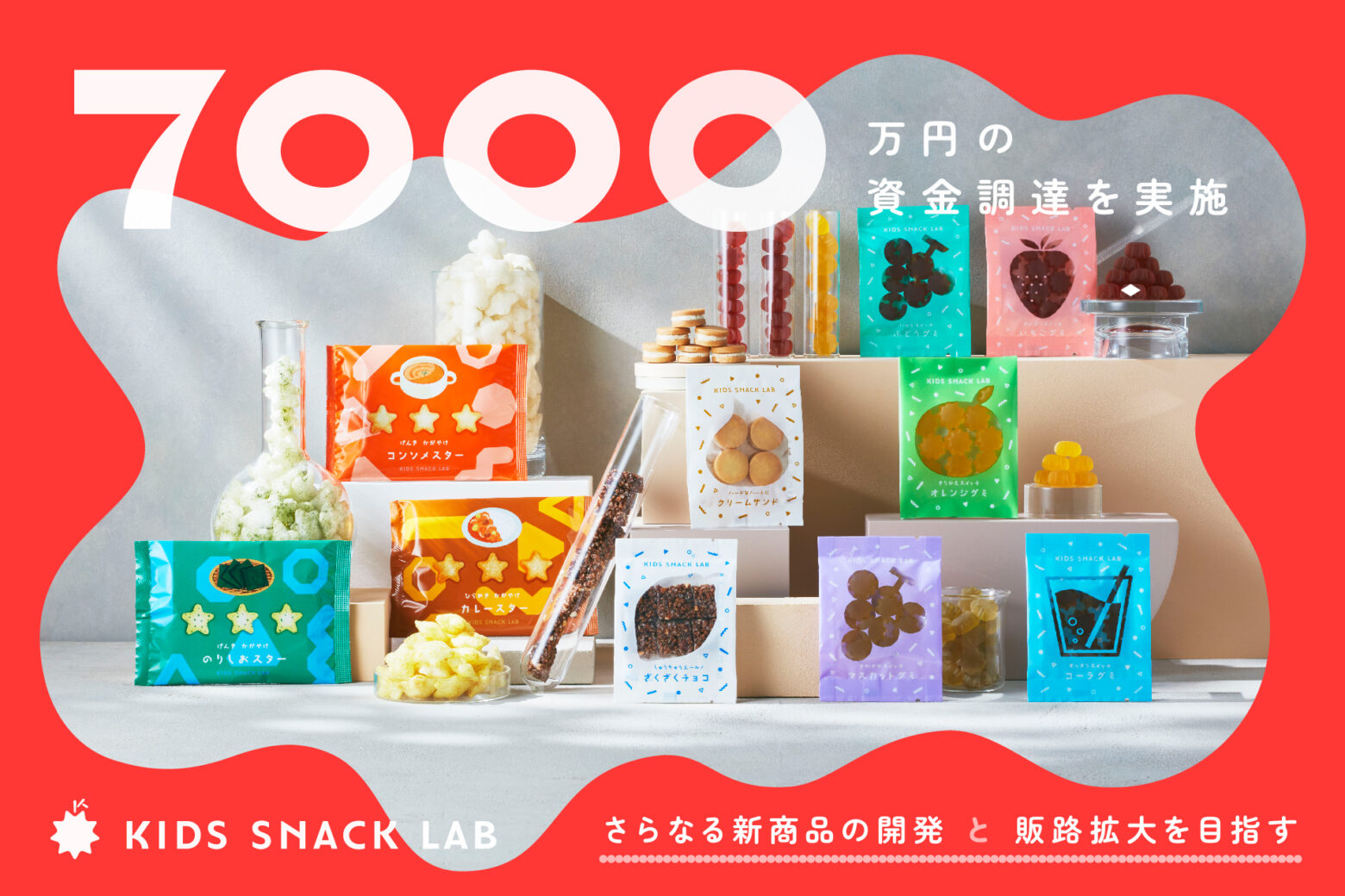 7000万円の資金調達を実施しました | KIDS SNACK LAB（キッズスナックラボ）